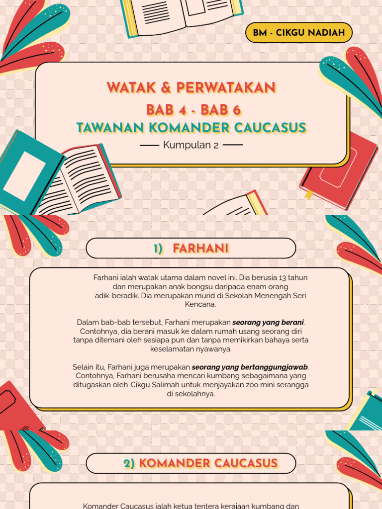 Watak & Perwatakan (Bab 4 - Bab 6) | PDF
