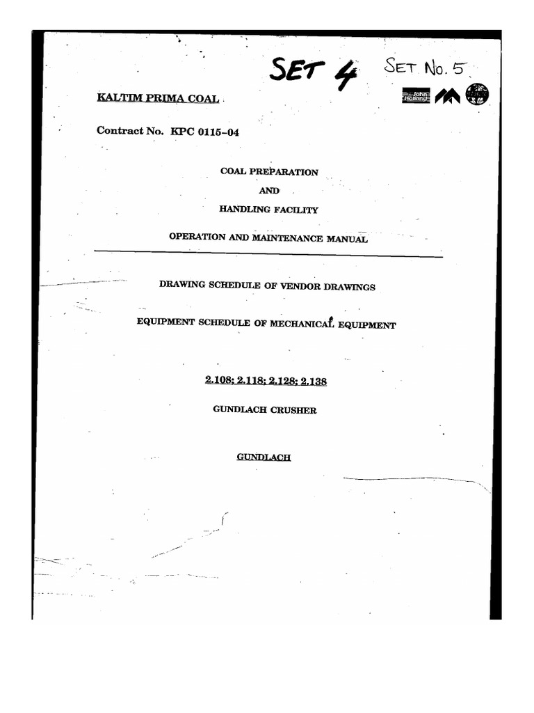 MCPP02 - CPP o & M Undlach Crushers, Cyclomatic Lube System, DWG ...