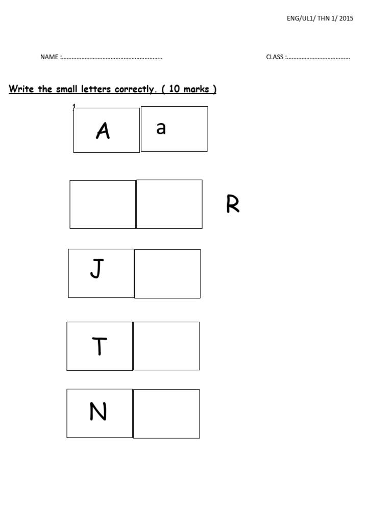 English Linus Year 1 | PDF