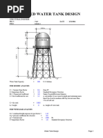 Structural Calculation Water Tank | PDF | Structural Steel | Strength ...