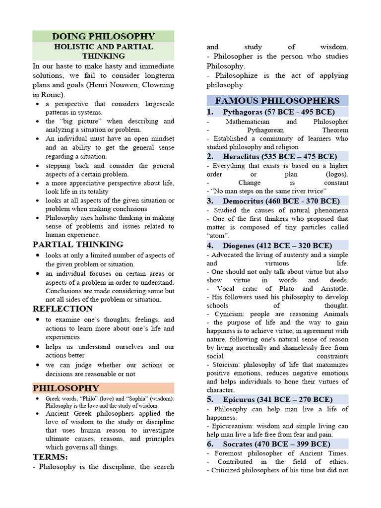 Philo Printables | PDF | Truth | Knowledge