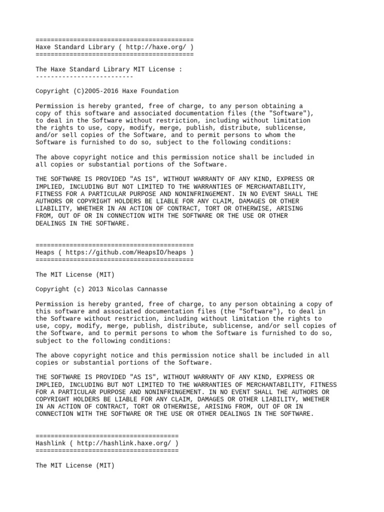 Third Party Licenses | PDF | Source Code | Library (Computing)