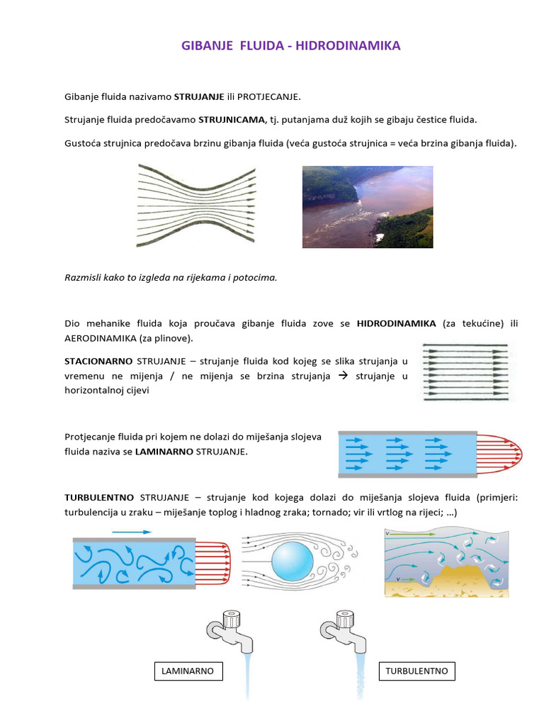 Protok, jednadžba kontinuiteta | PDF