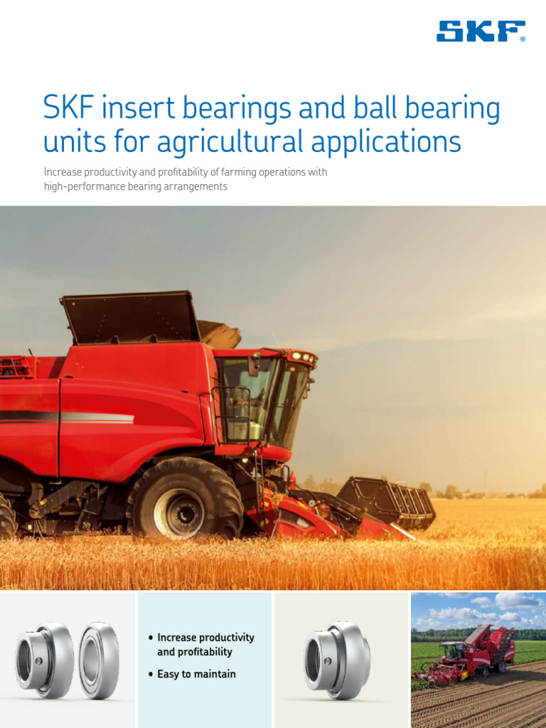 SKF Agri Ball Bearing Units | Download Free PDF | Bearing (Mechanical) | Corrosion