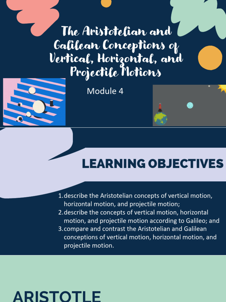 Views of Motion Aristotle Galileo M4 Q2 | PDF | Science & Mathematics