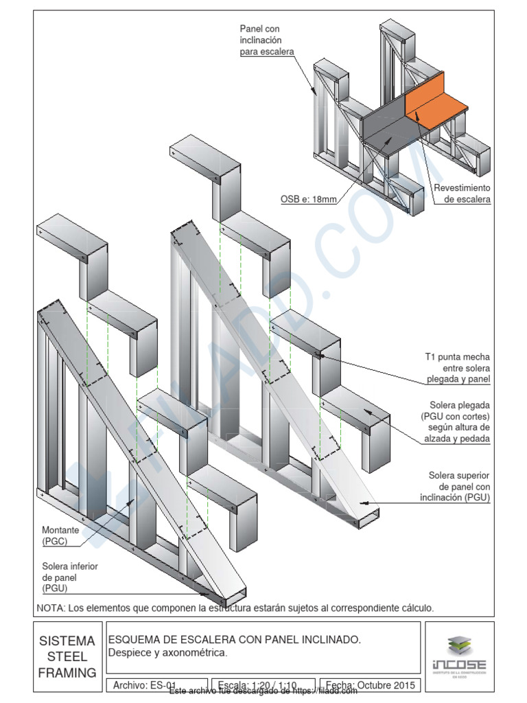 Escaleras | PDF | edificio | Ingeniería estructural