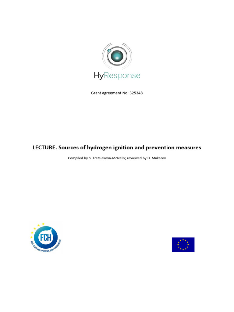Hydrogen Ignition Sources & Prevention | PDF | Electrostatic Discharge ...