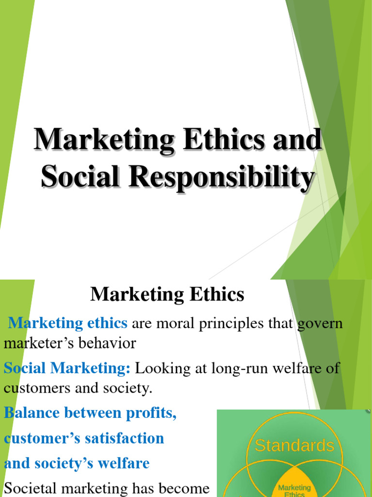 Marketing Ethics and Social Responsibility | PDF | Marketing | Behavior