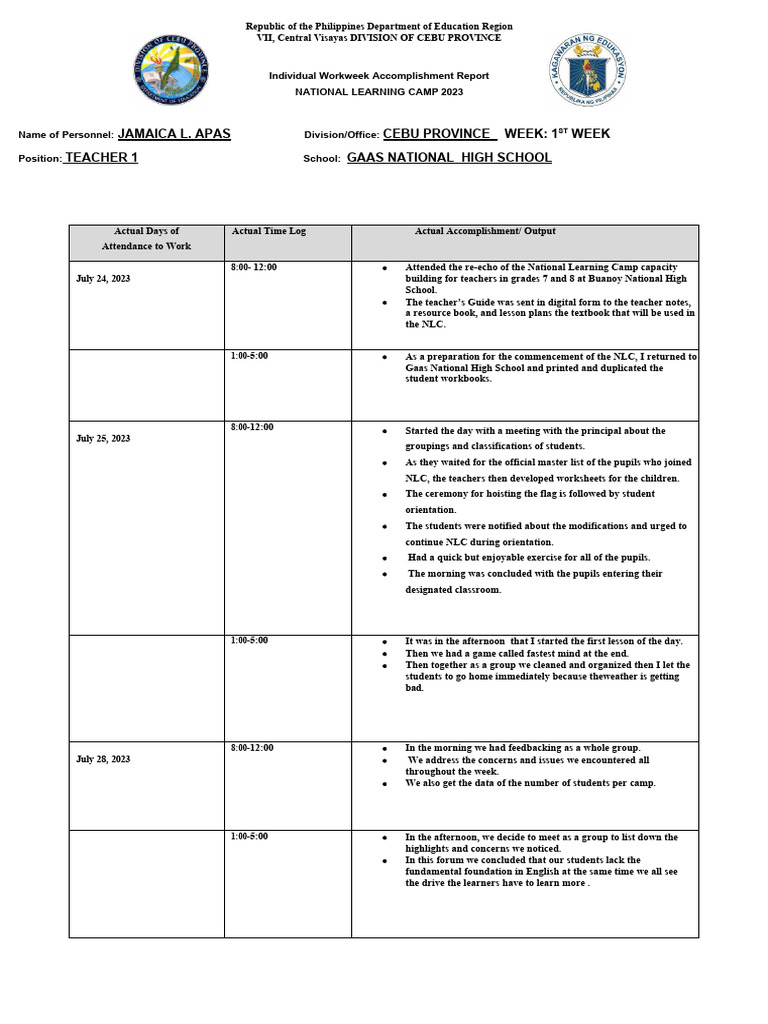 1 Week | PDF | Cognitive Science | Education Theory