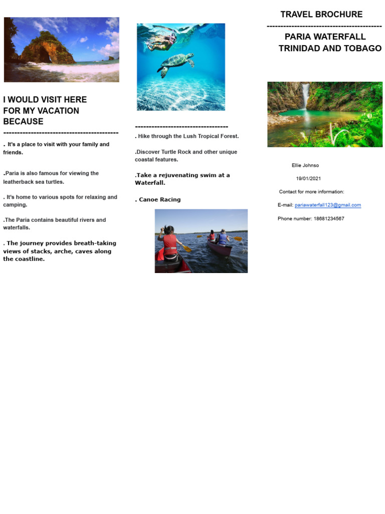 TRAVEL BROCHURE (Example) | PDF