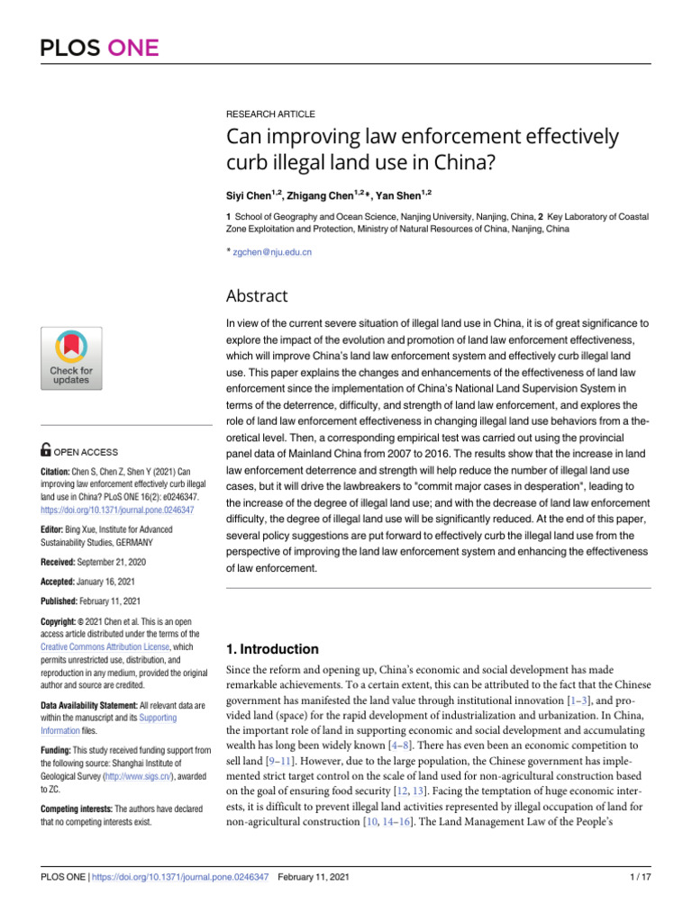 Can Improving Law Enforcement Effectively Curb Ill | PDF | China ...