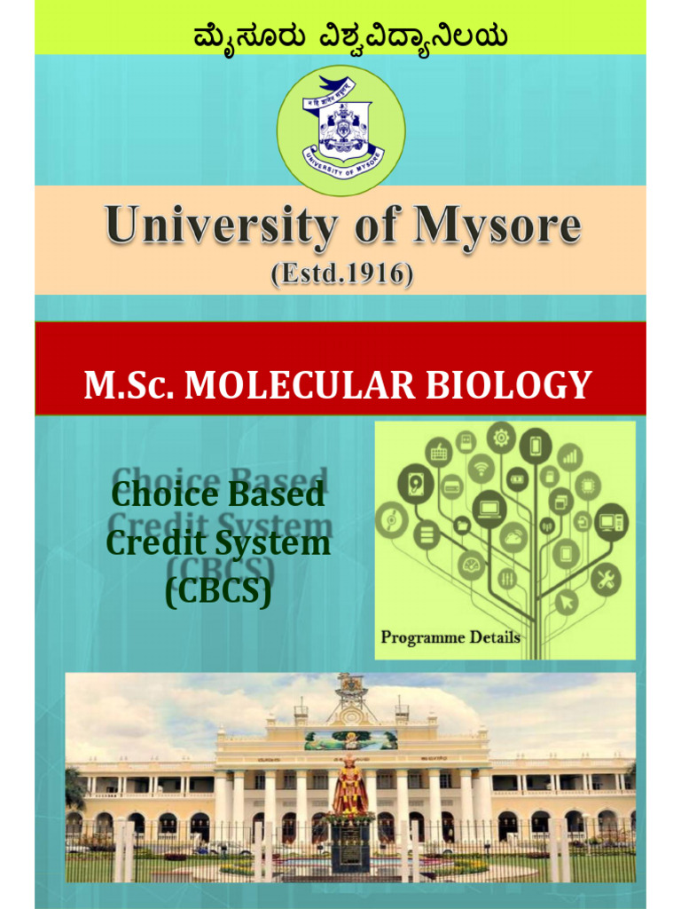 M.Sc. Molecular Biology Syllabus Guide | PDF | Master Of Science | Biology