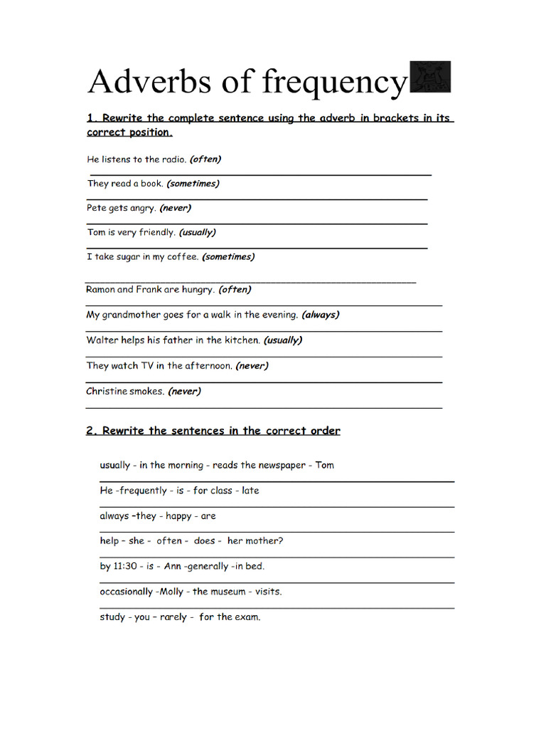 Adverbs of Frequency - 6 Ano | PDF