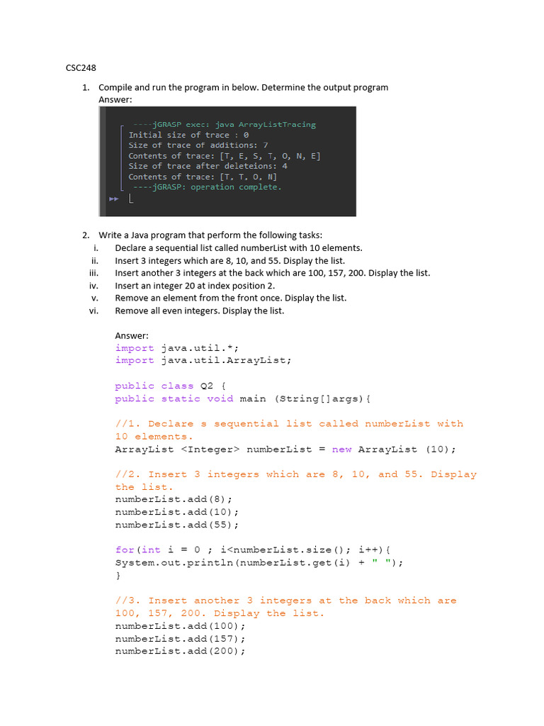 Lab Csc248 Pdf