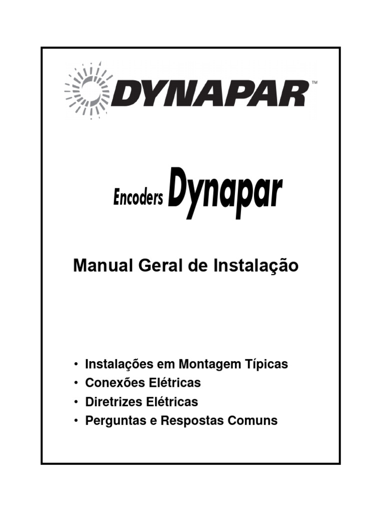 Manual Geral de Instalação de Encoders Dynapar Rev2016 1 | PDF ...