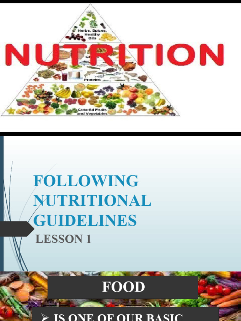 Lesson 1 q2 Health | PDF | Calorie | Foods