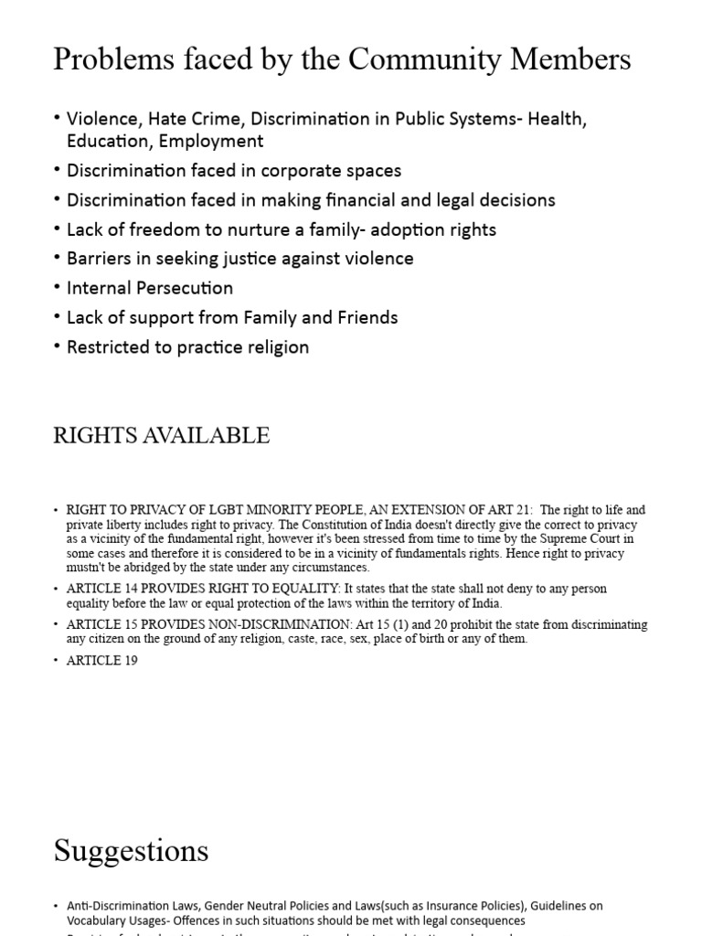 Same Sex Simulation Pdf Discrimination Right To Privacy