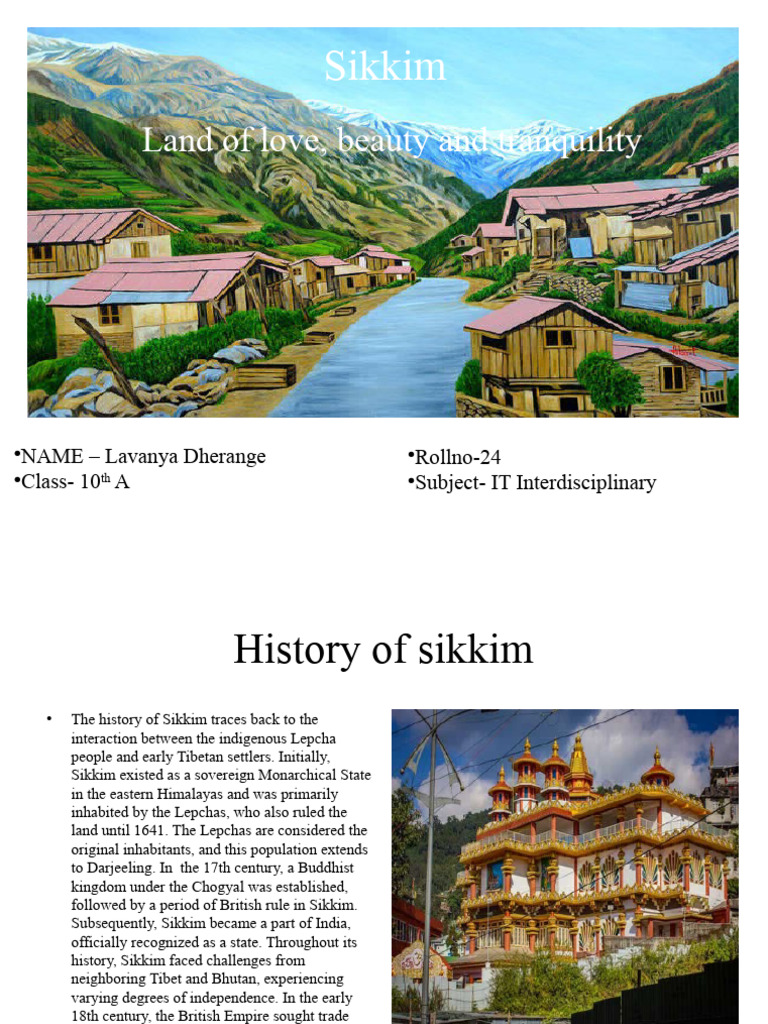 Sikkim: History, Population, and Culture | PDF | Social Science