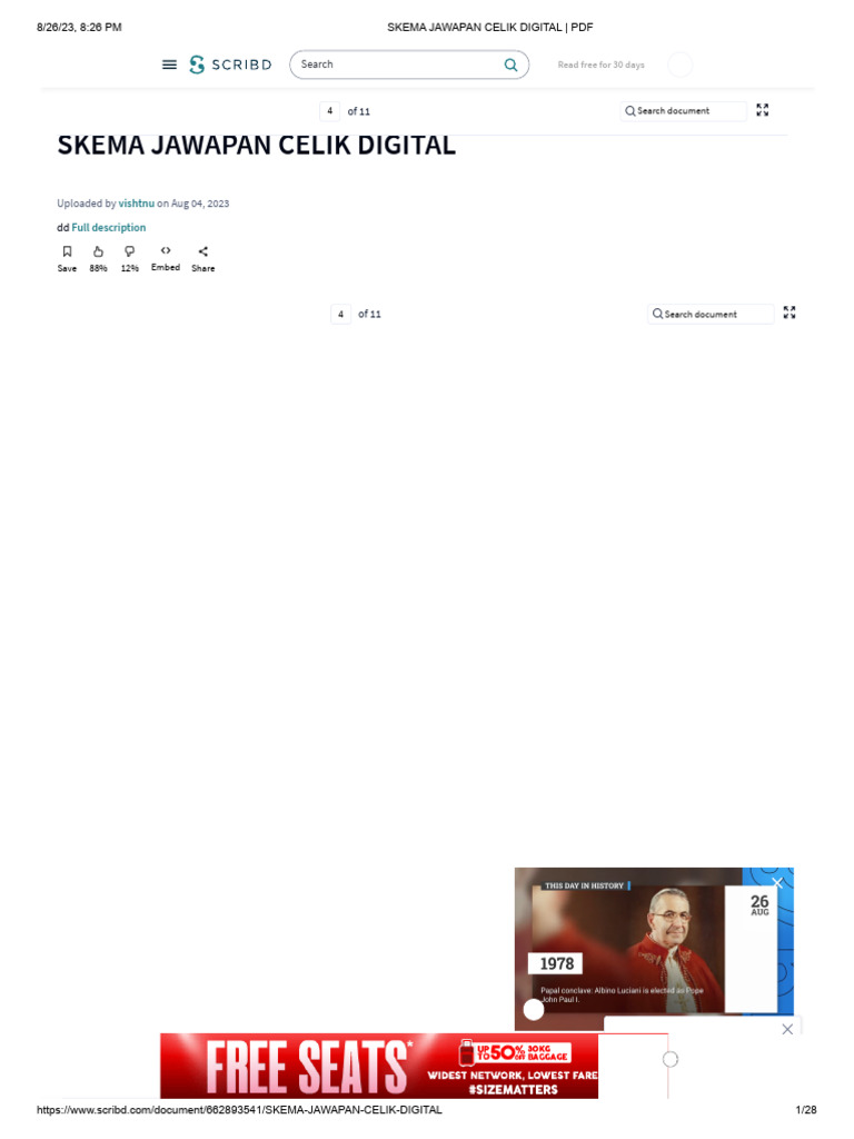 Skema Jawapan Celik Digital - PDF | PDF