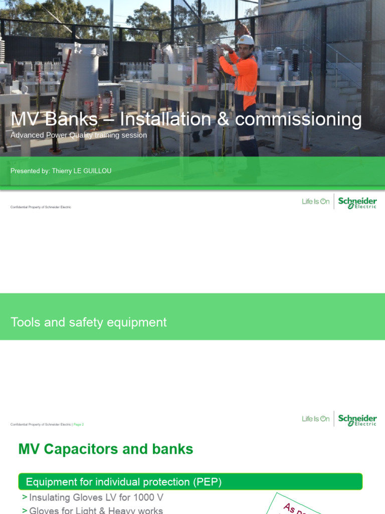 Training Session - 5 - MV Capacitor Banks - Instal & Com - Rev 1 | PDF ...