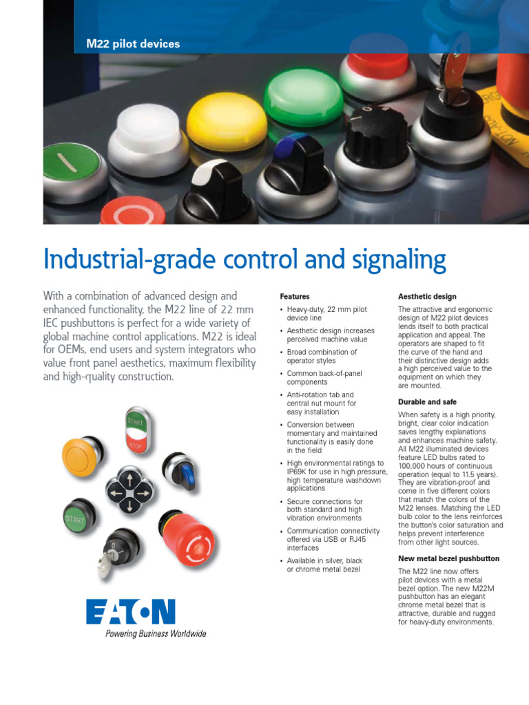 Control Industrial Eaton | PDF | Light Emitting Diode | Electrical ...