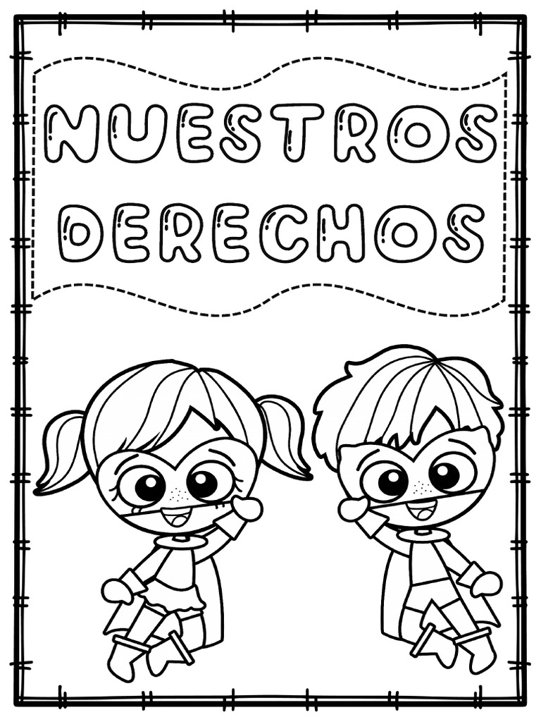 DIBUJOS DE LOS DERECHOS DEL NIÑO PARA COLOREAR- | PDF