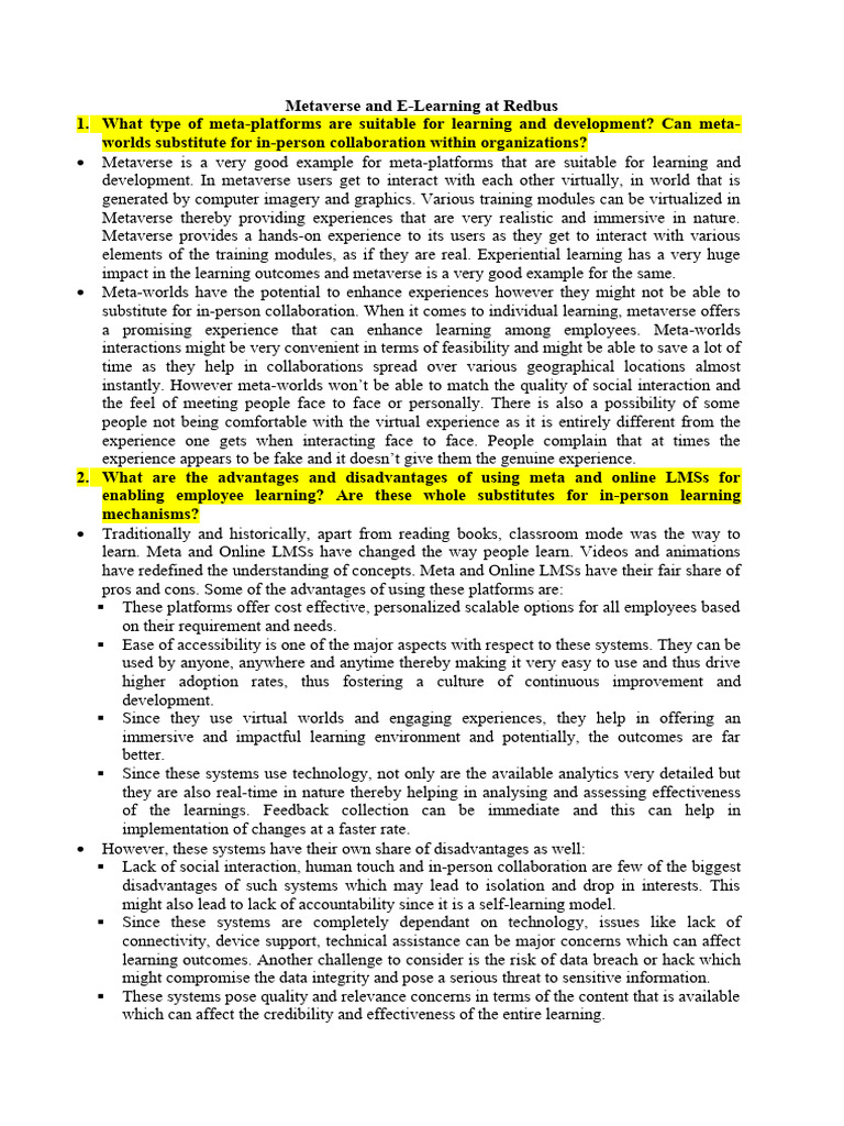 Assignment | PDF | Learning | Educational Technology