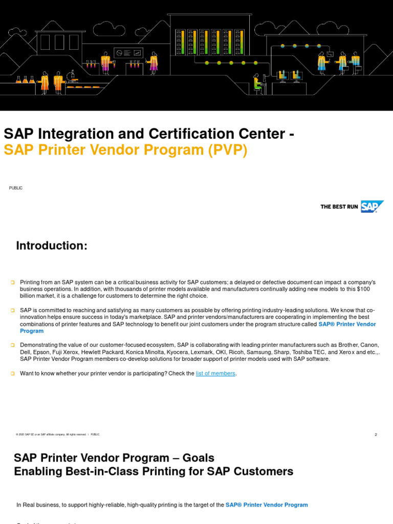 SAP Printer Vendor Program (PVP) | PDF | Printer (Computing) | Computing