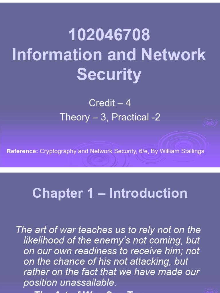 UNIT 1 Information Network Security | PDF