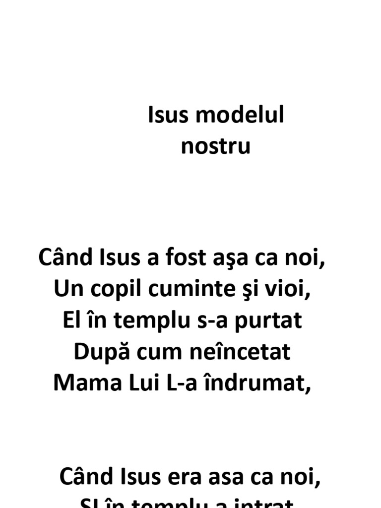 Isus, Modelul Nostru | PDF