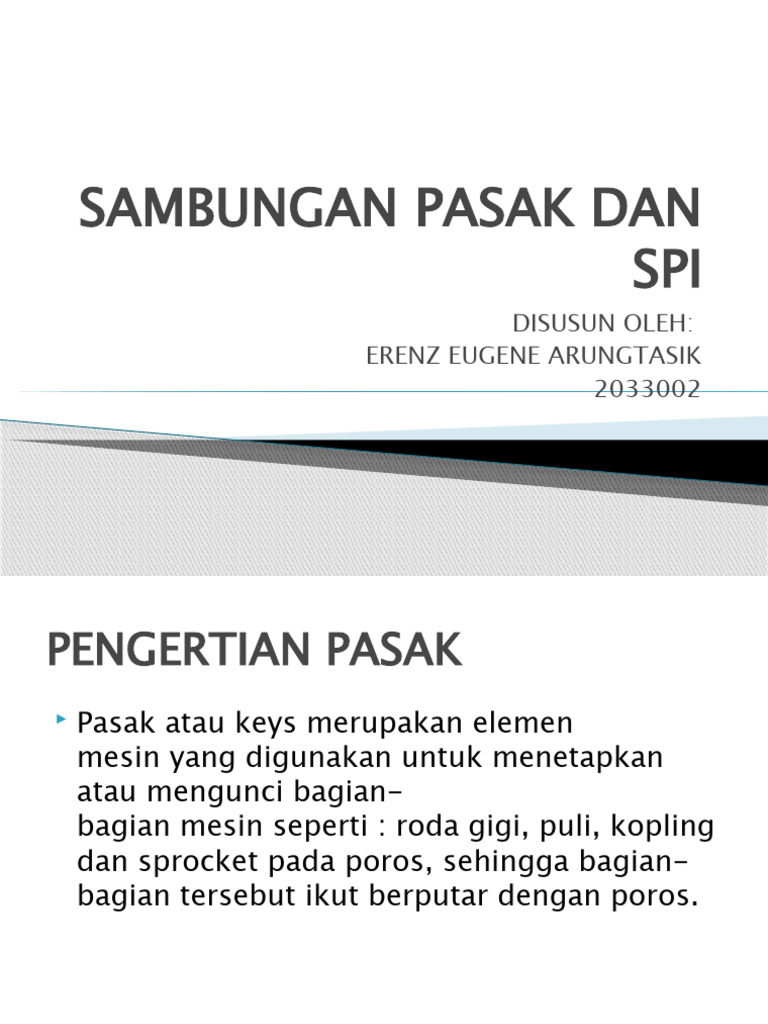 Jenis dan Fungsi Pasak dalam Mesin | PDF