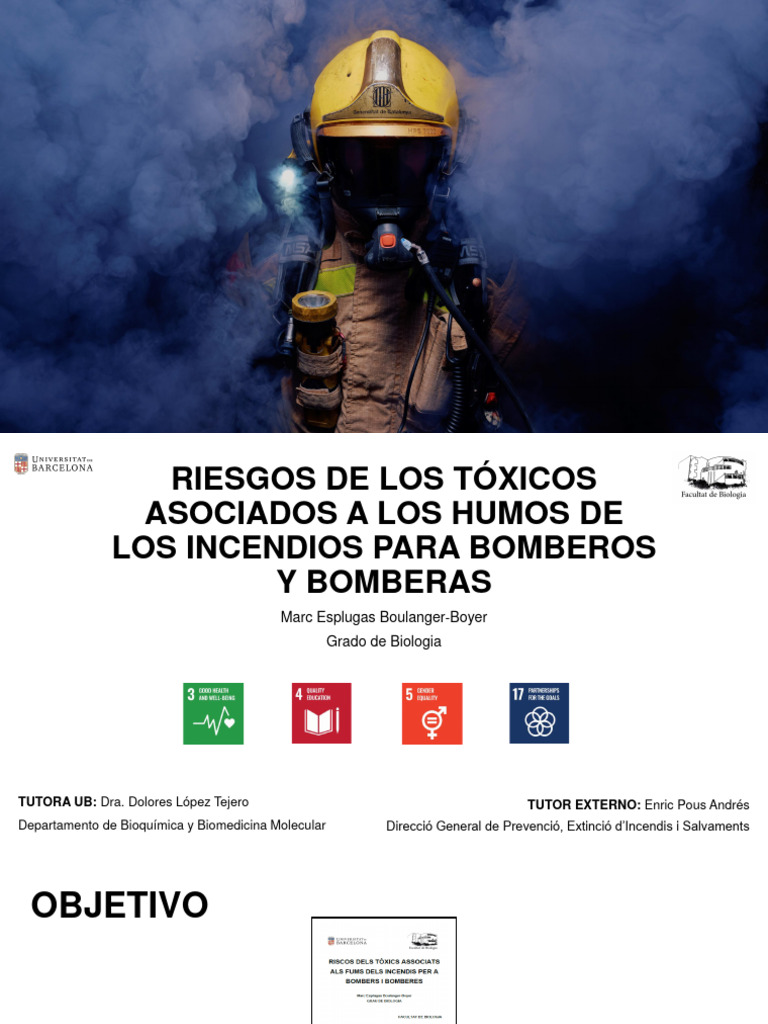 Riesgos de Los Tóxicos Asociados A Los Humos de Los Incendios Marc ...