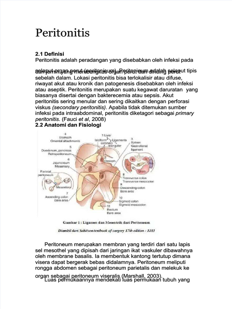 PDF Peritonitis Compress | PDF