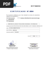 Certificado de Fumigacion Bodega Meza | PDF