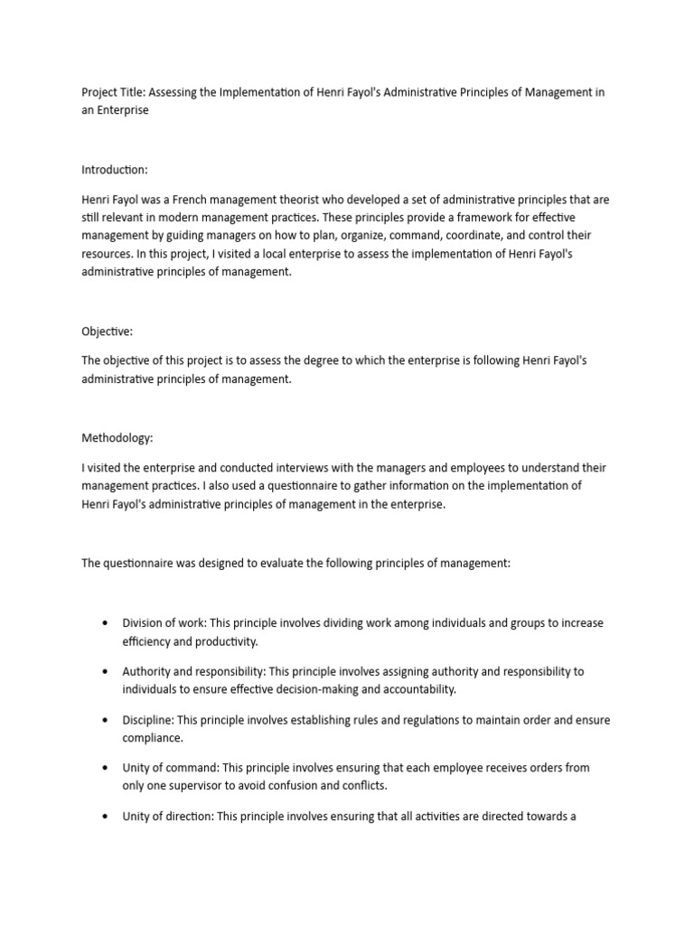 Project | PDF | Employment | Goal