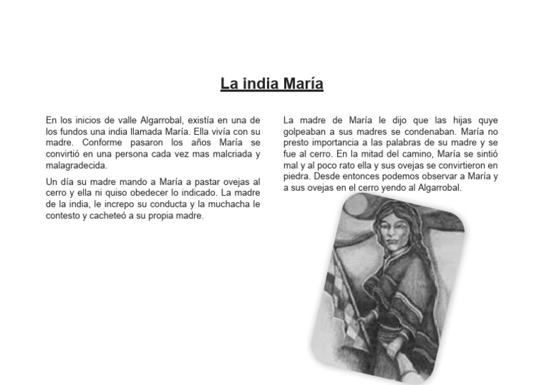 La leyenda de la india María | PDF