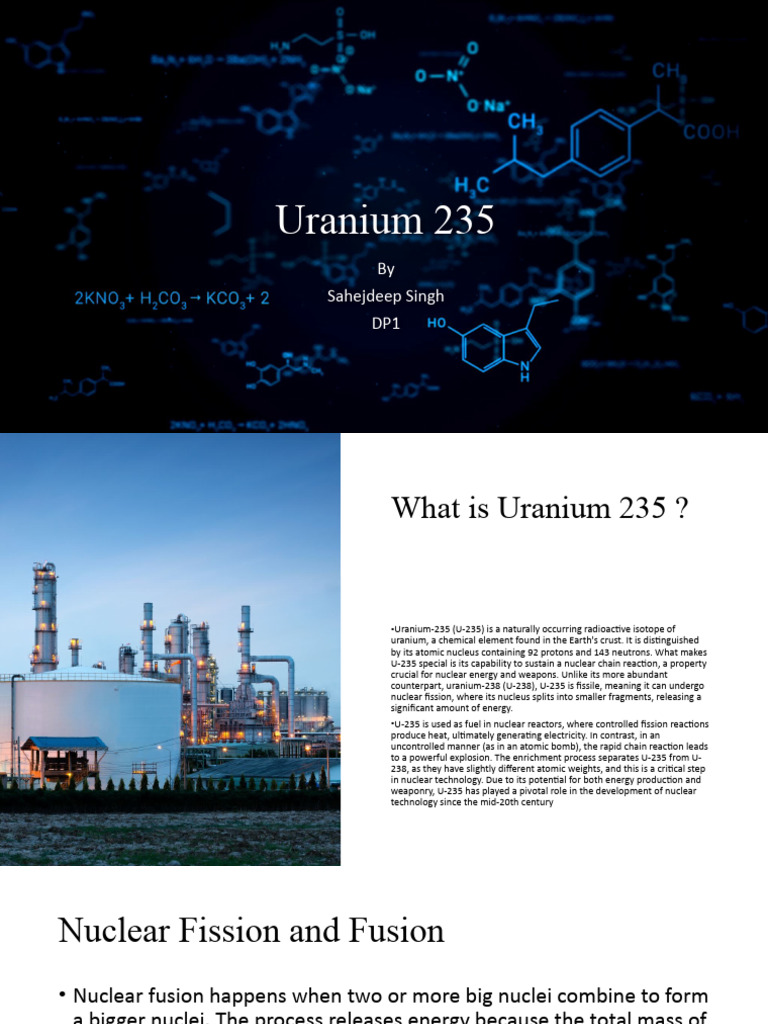Uranium 235 Chemistry | PDF