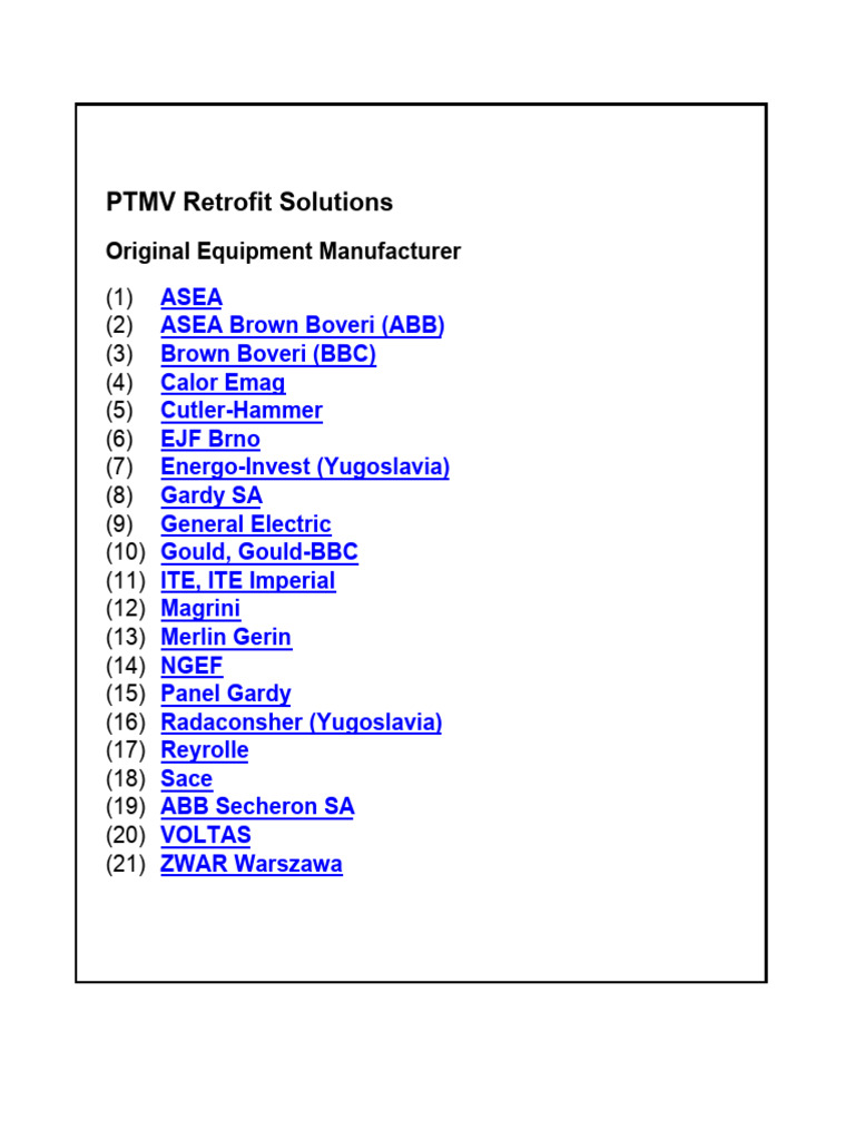 ABB Retrofit Solutions Guide | PDF | Equipment | Electromagnetism