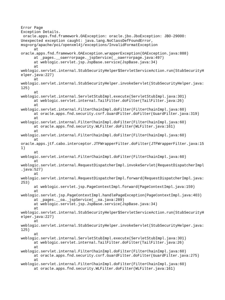 Exception Output | PDF