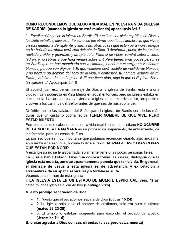 COMO RECONOCEMOS QUE ALGO ANDA MAL EN NUESTRA VIDA-ELISEODIAZLOPEZ ...