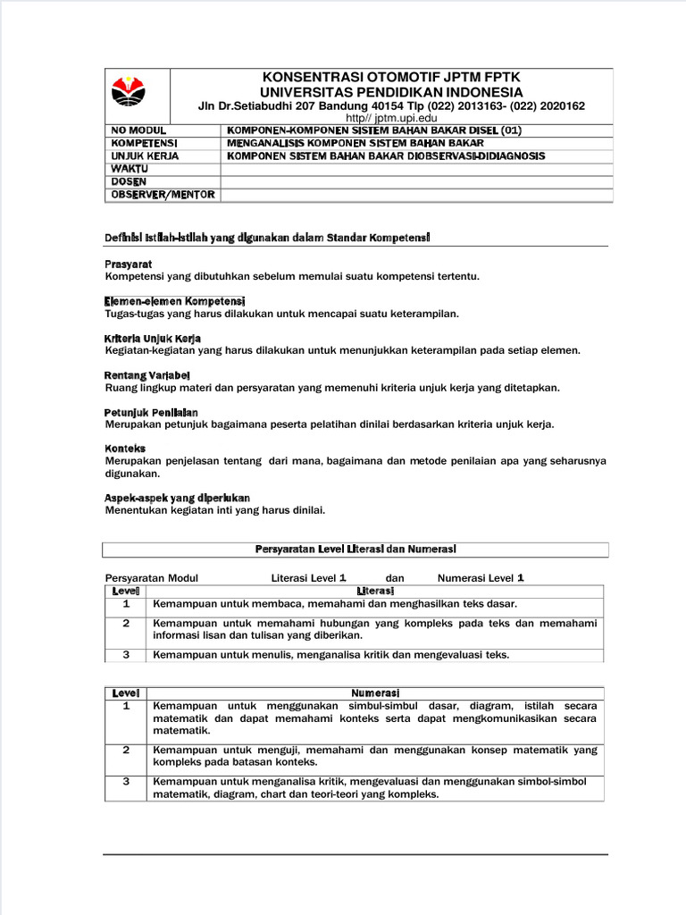 Dokumen - Tips Modul Motor Diesel | PDF | Komputer