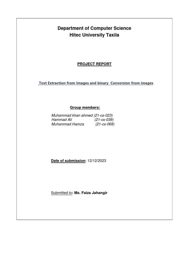 ML Report | PDF | Optical Character Recognition | Systems Science