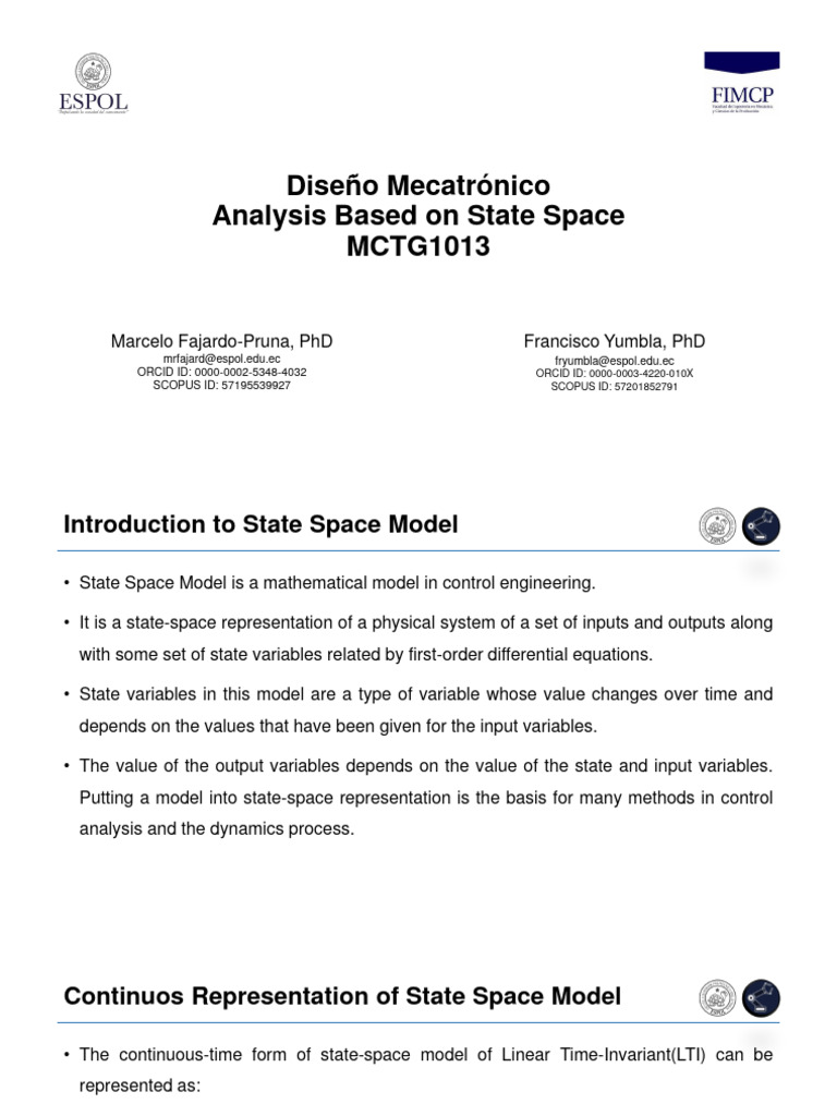 5.1 - Analysis Based On State Space | PDF | Algebra | Mathematical Concepts 5.1 - Analysis Based On State Space | PDF | Algebra | Mathematical Concepts
