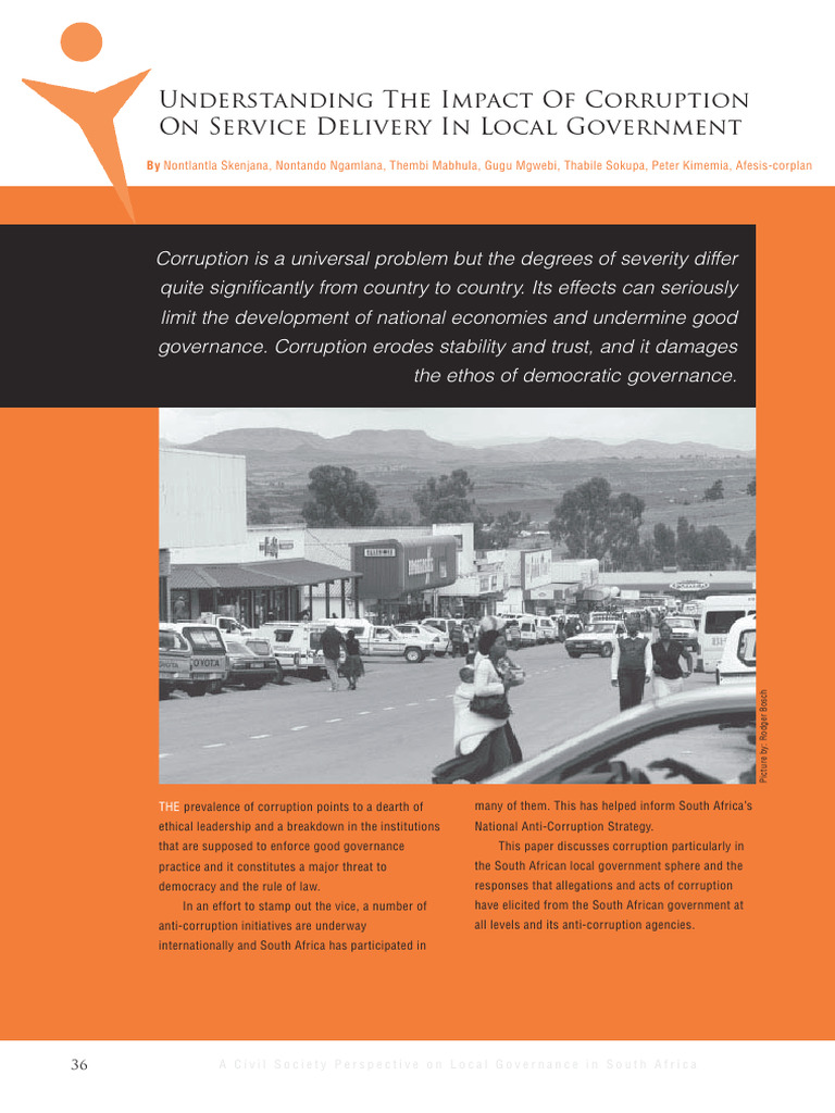 SoLG.2010 Afesis Corplan | PDF | Corruption | Political Corruption