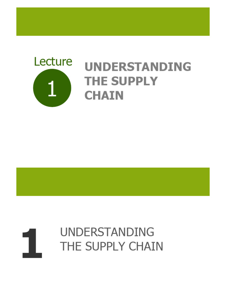 Supply Chain Management Basics | PDF | Supply Chain Management | Supply ...