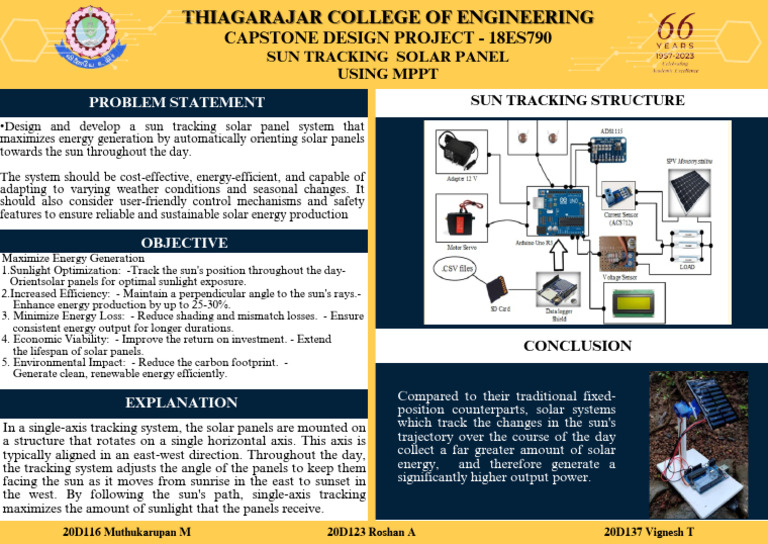 Sun Tracking Solar Panel (POSTER) | PDF | Solar Energy | Climate Change ...