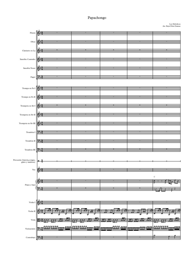 Papachongo - Score and Parts | PDF