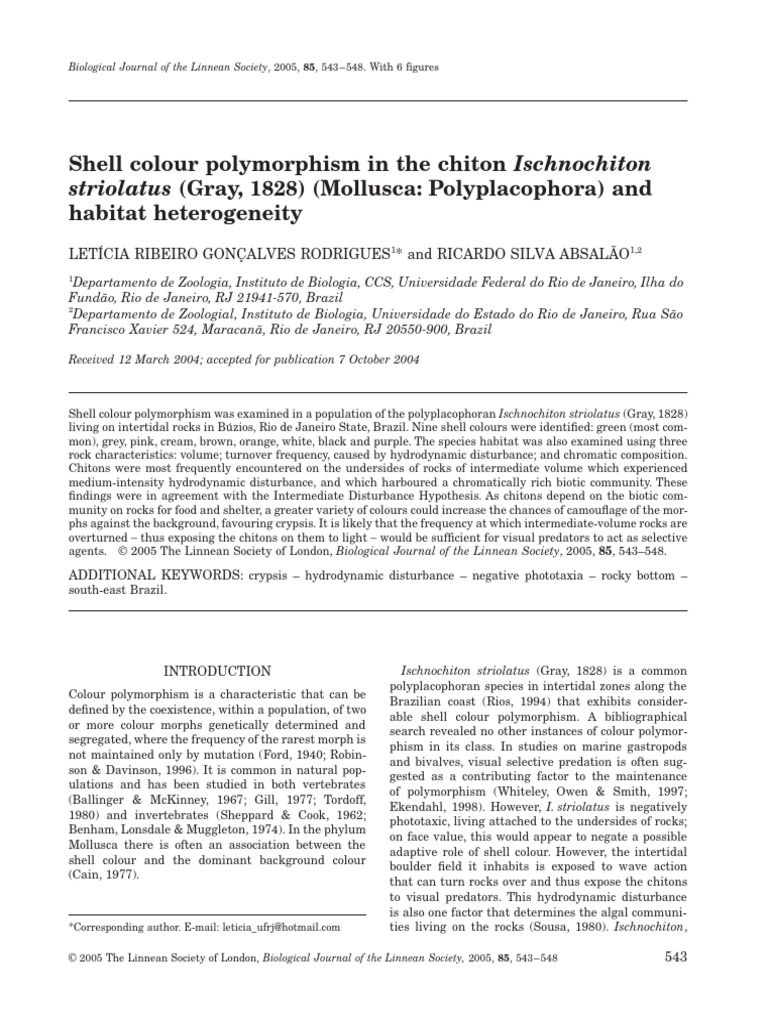 Biological Journal of The Linnean Society - 2005 - GON ALVES RODRIGUES ...