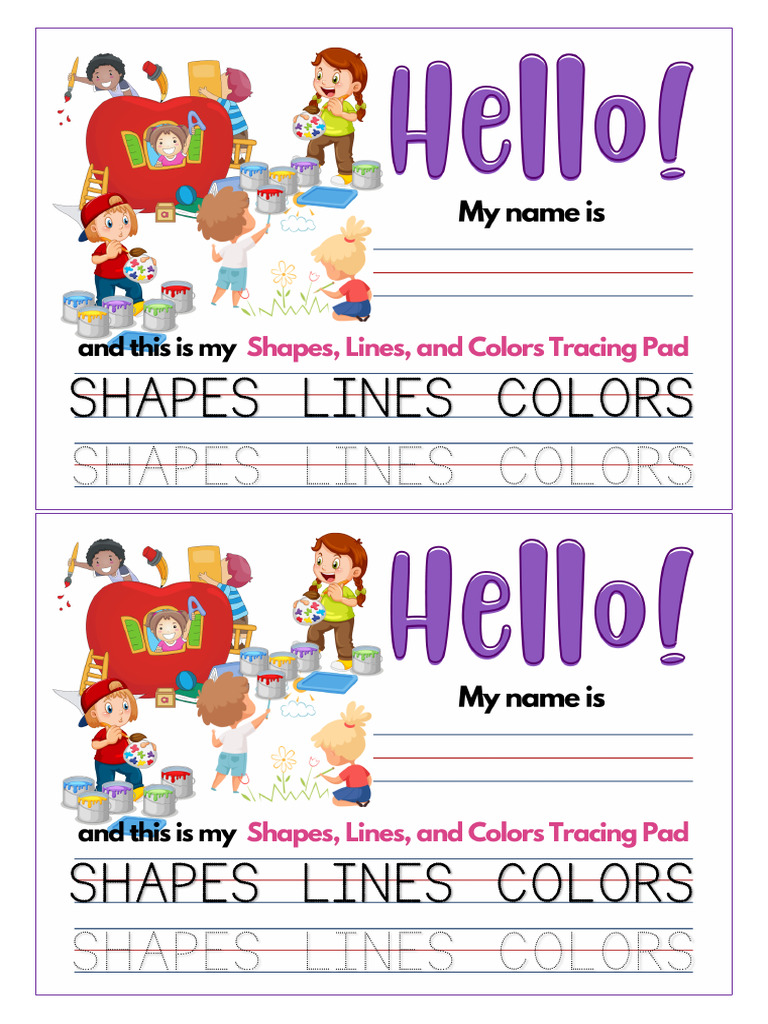 Lines, Shapes, and Colors Overview | PDF