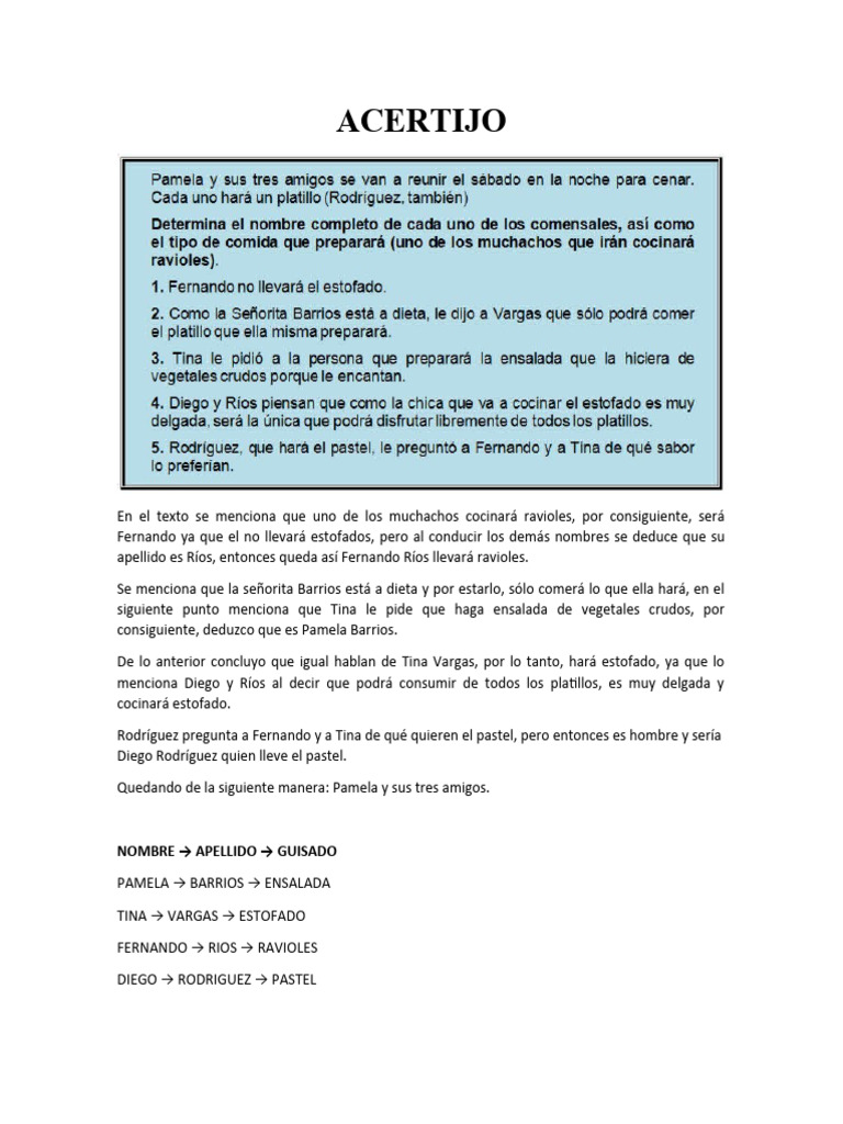 ACERTIJO | PDF